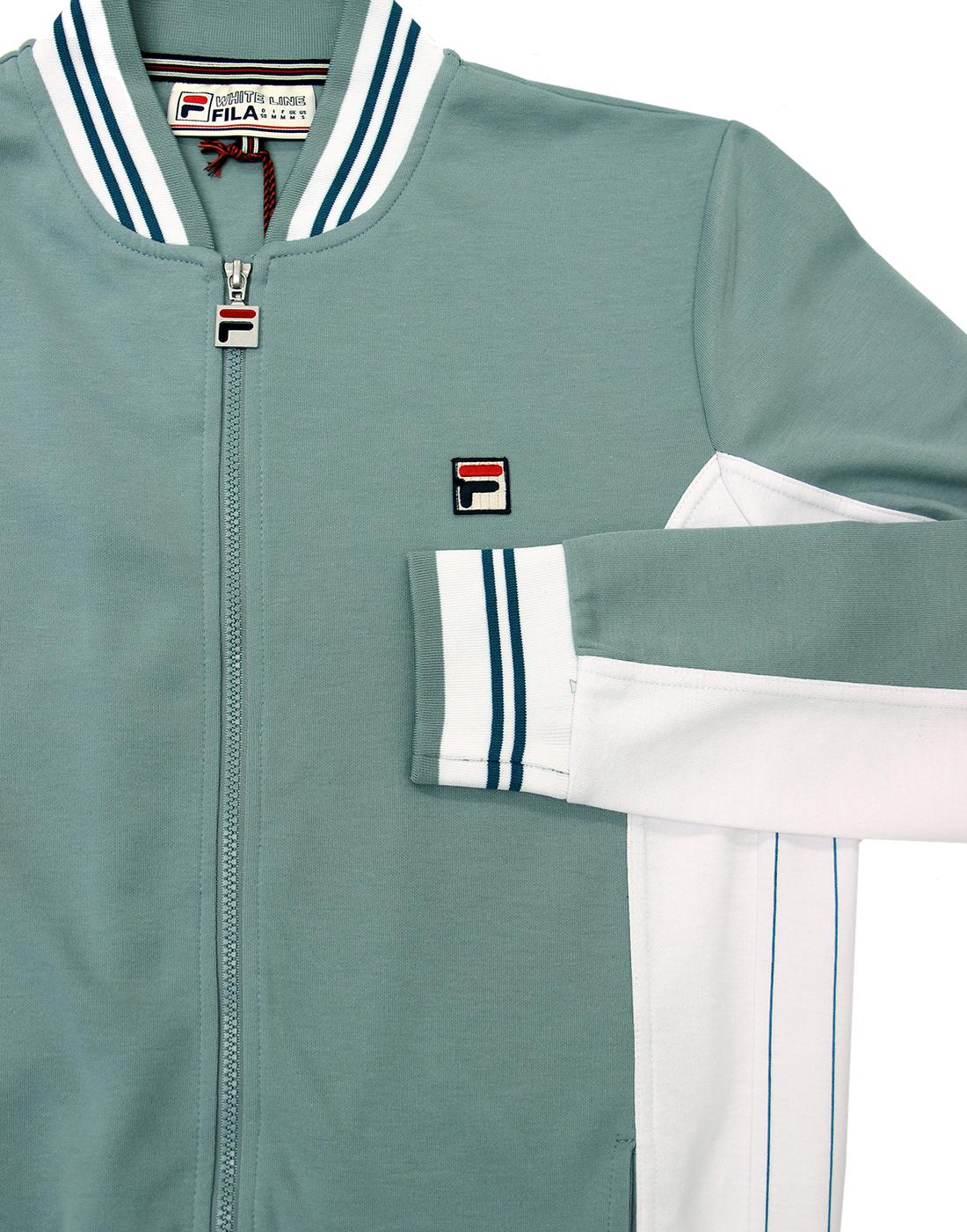 FILA VINTAGE Settanta Retro 1970s Track Jacket in Azona Blue