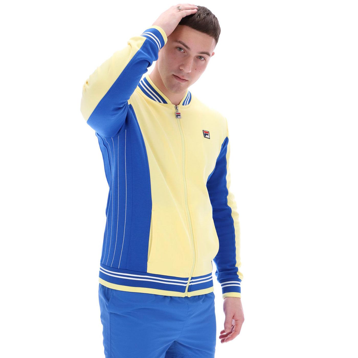 Fila Vintage Settanta Retro 70s Baseball Track Jacket in Popcorn