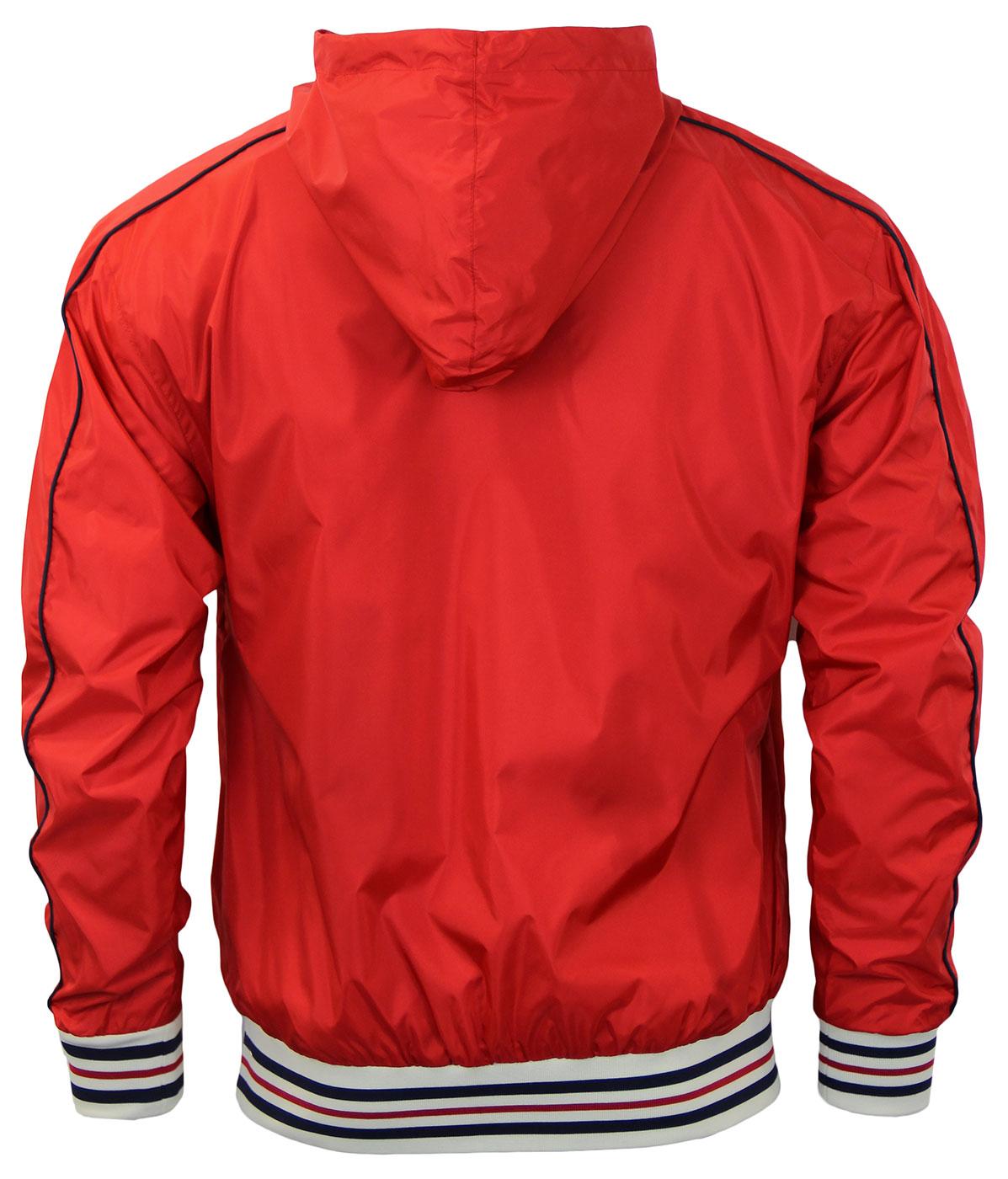 FILA VINTAGE Mecalle Retro 1980s Half Zip Overhead Cagoule Red