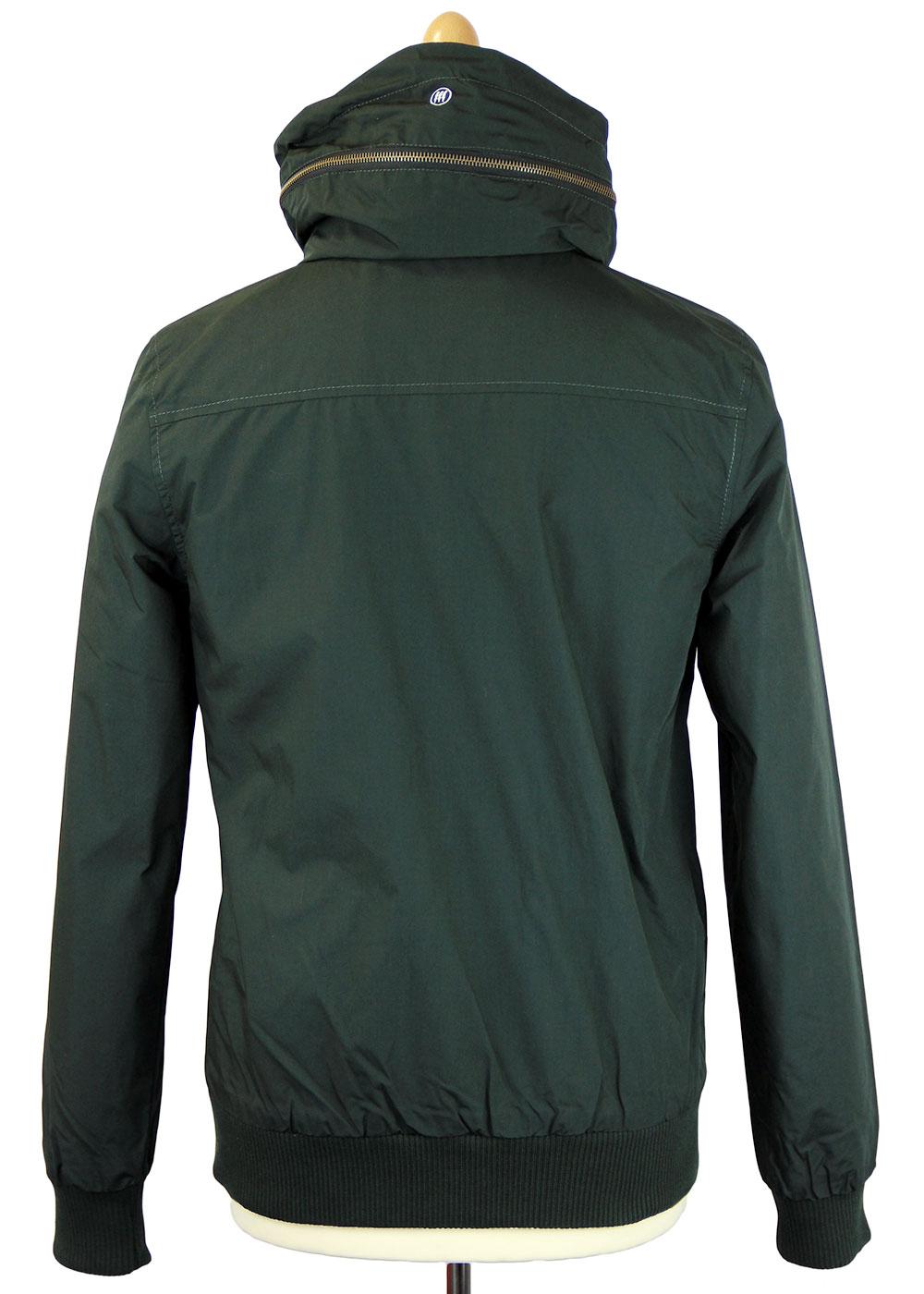 FLY53 Bunker Retro Indie Military Hidden Hoo Jacket Racing Green