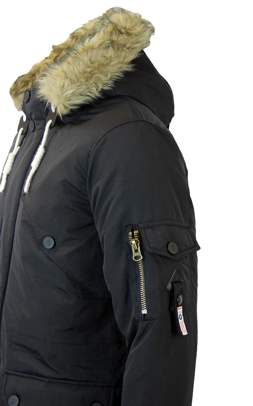 FLY53 Excalibur Mod Fishtail Parka Jacket in Athracite