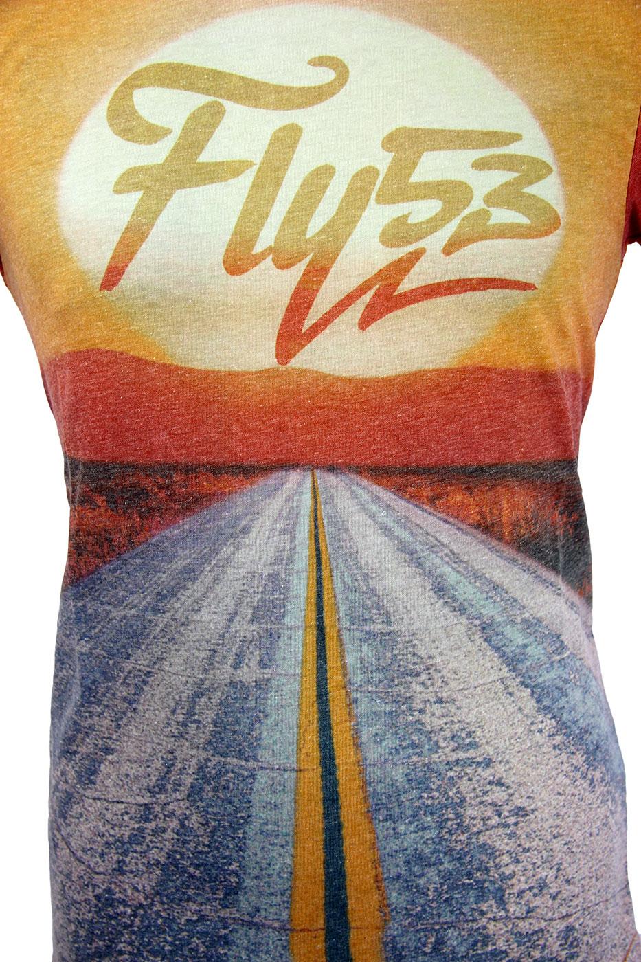 FLY53 Frontier Retro Indie 70s Open Road Sublimation T-shirt
