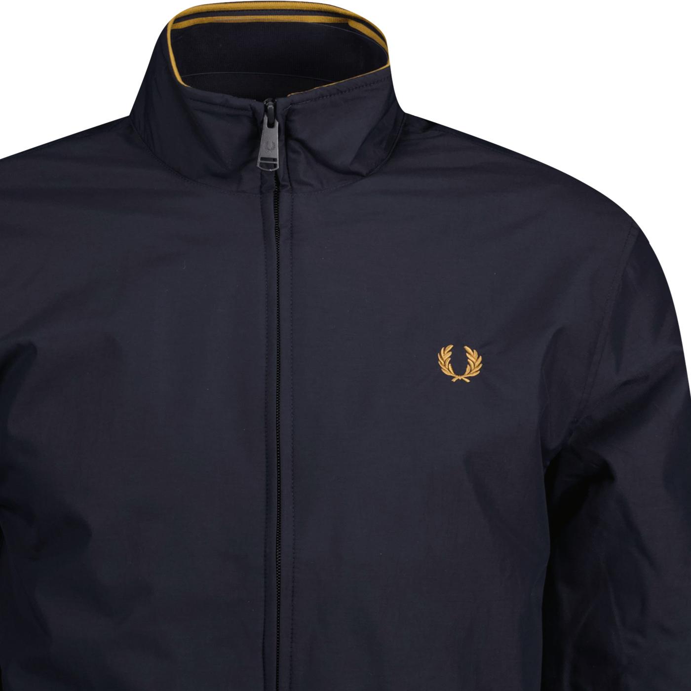 Brentham Fred Perry Retro Sports Jacket in Navy