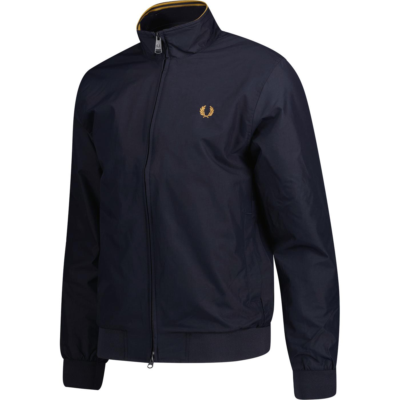 Brentham Fred Perry Retro Sports Jacket in Navy