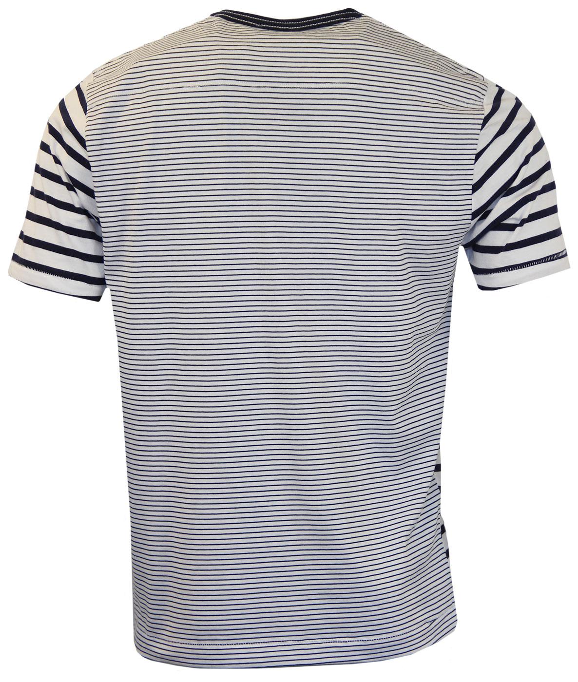 FRENCH CONNECTION Langlois Retro Mod Stripe Crew T-shirt