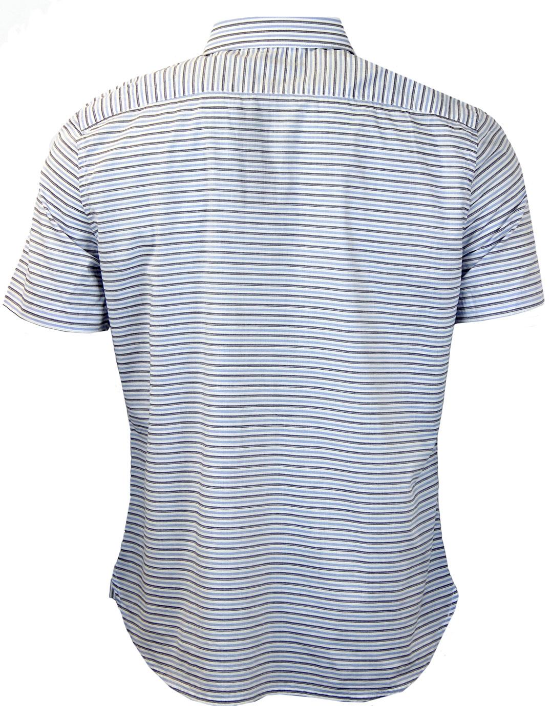 FRENCH CONNECTION Boilly Retro Mod Horizontal Stripe S/S Shirt