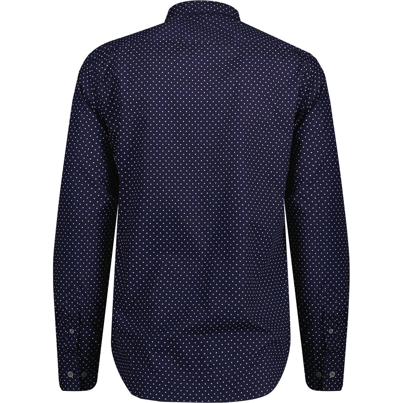 French Connection Geo Dot Shirt in Dark Navy