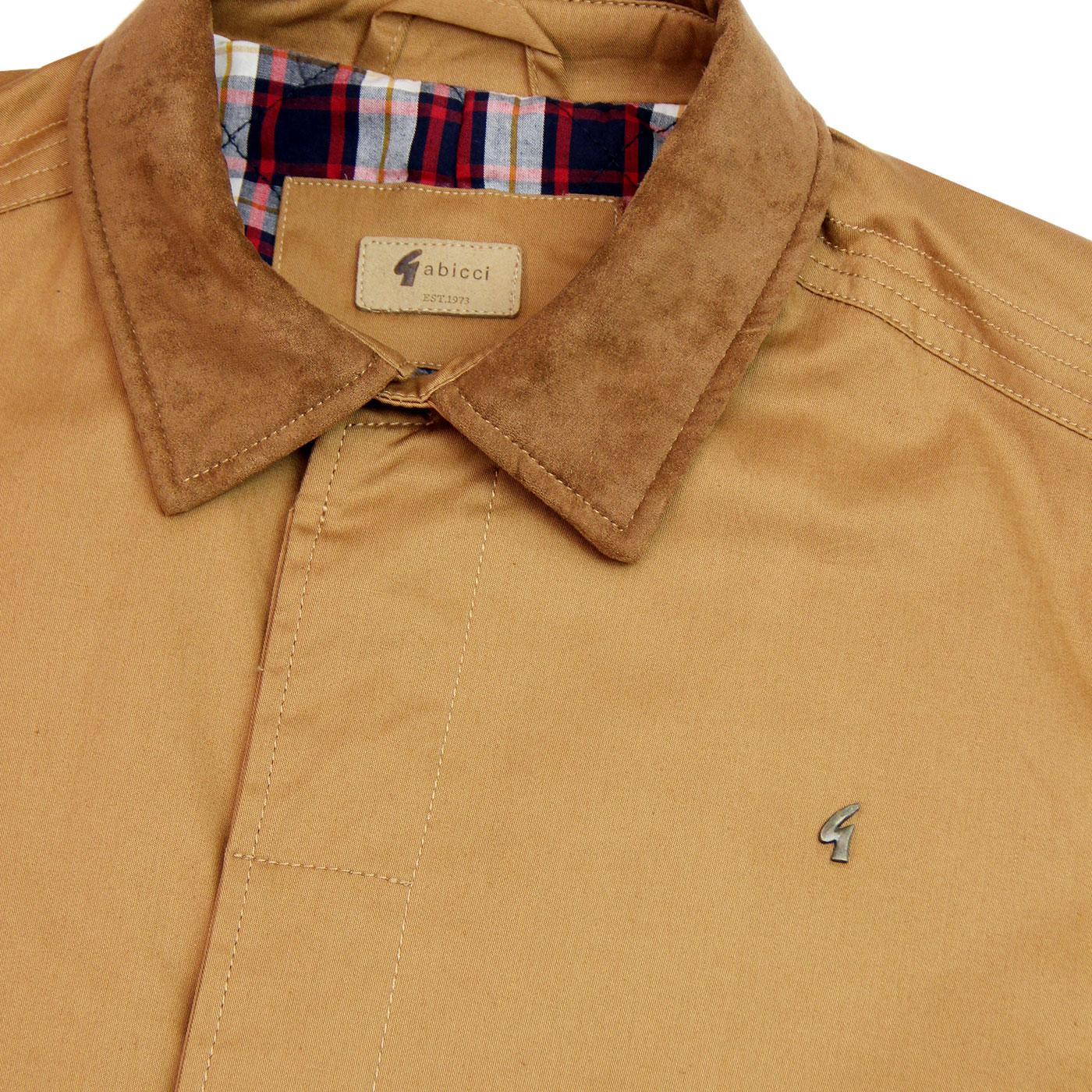 GABICCI VINTAGE 'Houghton' Suede Trim Mac in Caramel