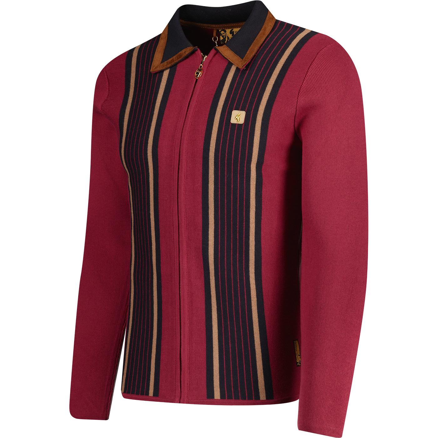 Gabicci x Gregory Isaacs Milo Knitted Shirt Ginger Collar Russet
