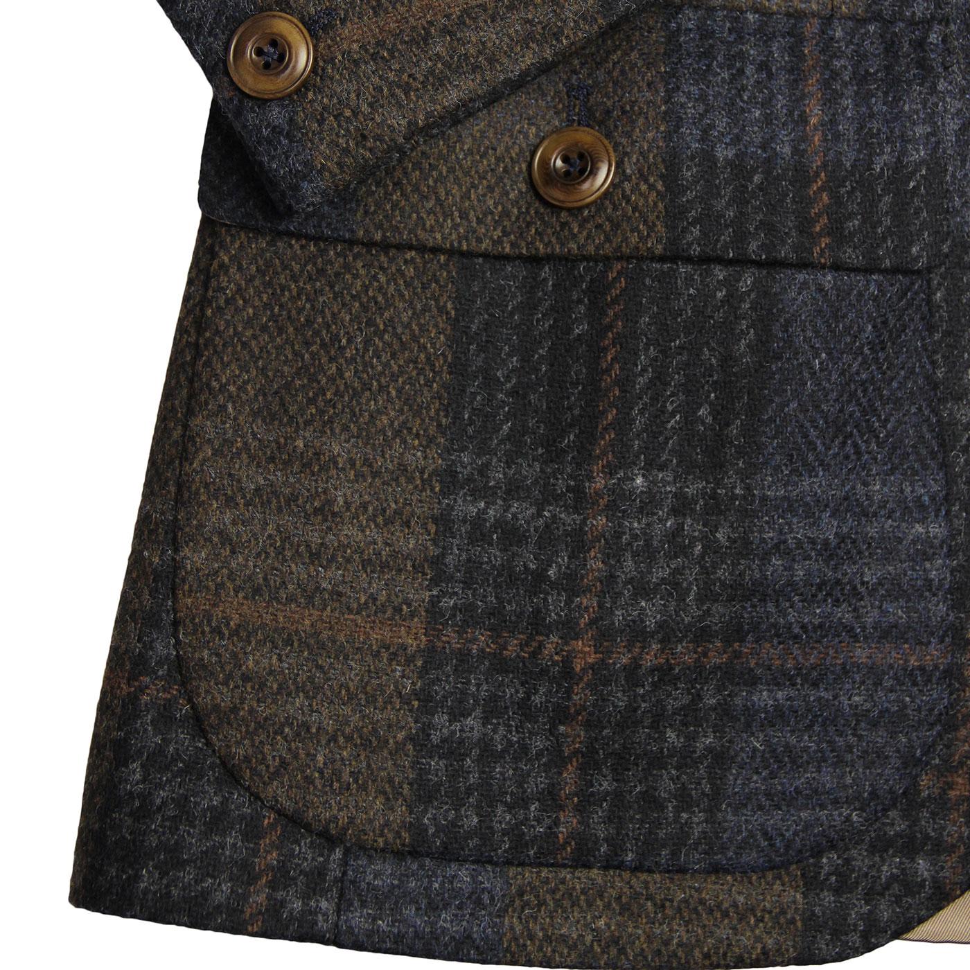 GIBSON LONDON Mod Check Matching Blazer & Waistcoat GIBSON LONDON Mod Check Matching Blazer & Waistcoat