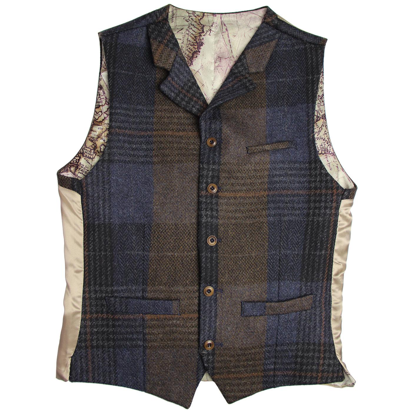 GIBSON LONDON Mod Check Matching Blazer & Waistcoat GIBSON LONDON Mod Check Matching Blazer & Waistcoat