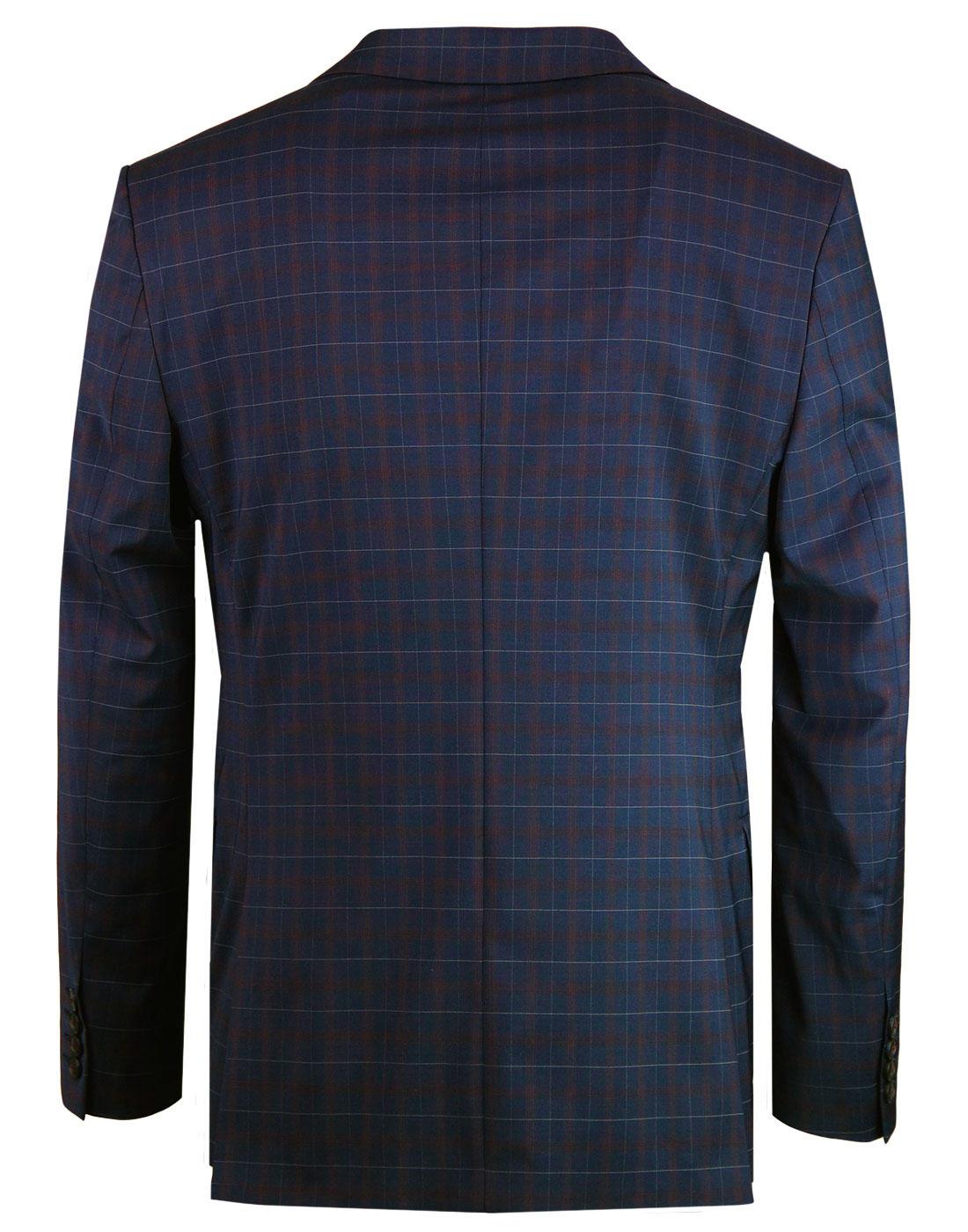 GIBSON LONDON Marriott Mod Tartan 2 Button Suit Jacket