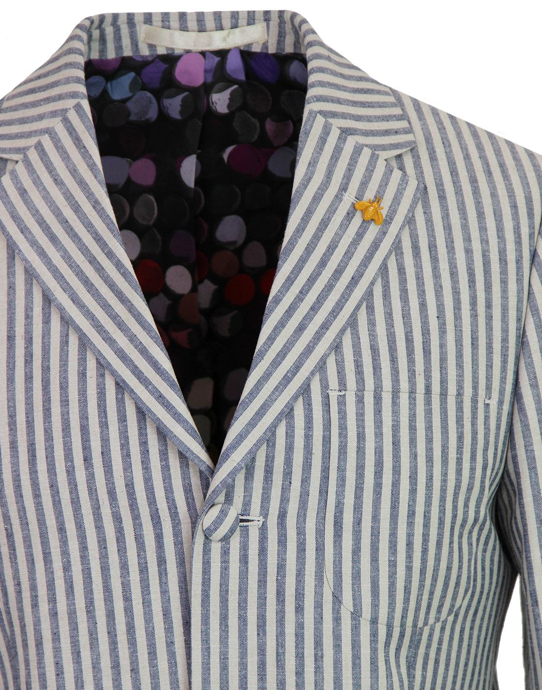 GIBSON LONDON Mod Matching Boating Blazer & Waistcoat