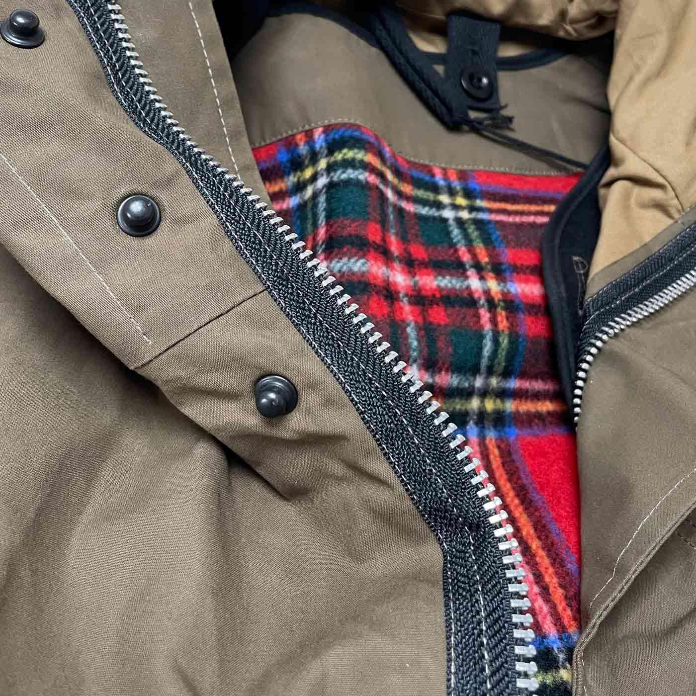 Gloverall Bennet Made In England Mod Parka Coat Army Green