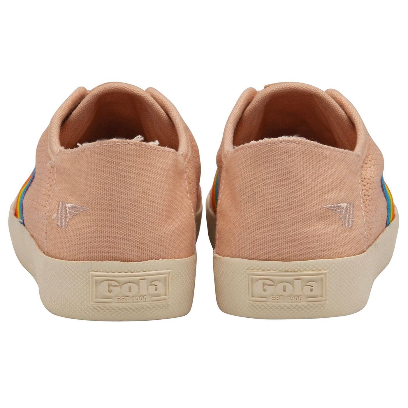 GOLA Coaster Rainbow Weave Retro Vegan Trainers in Pink
