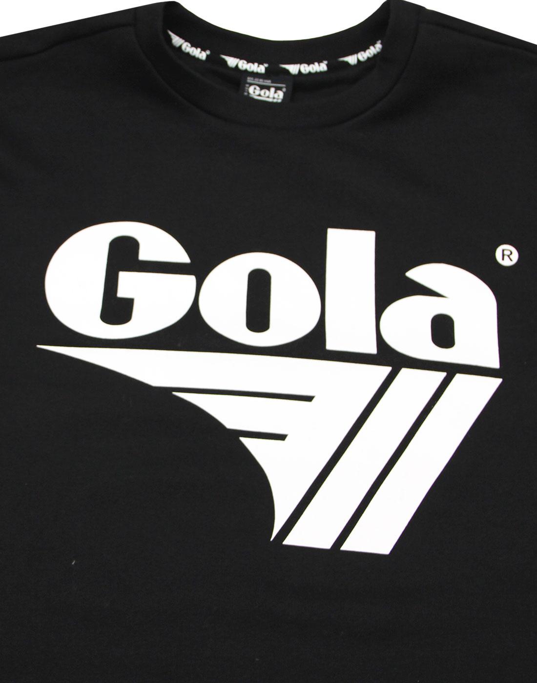 GOLA CLASSICS Bell Retro 80's Logo Sweatshirt in Black