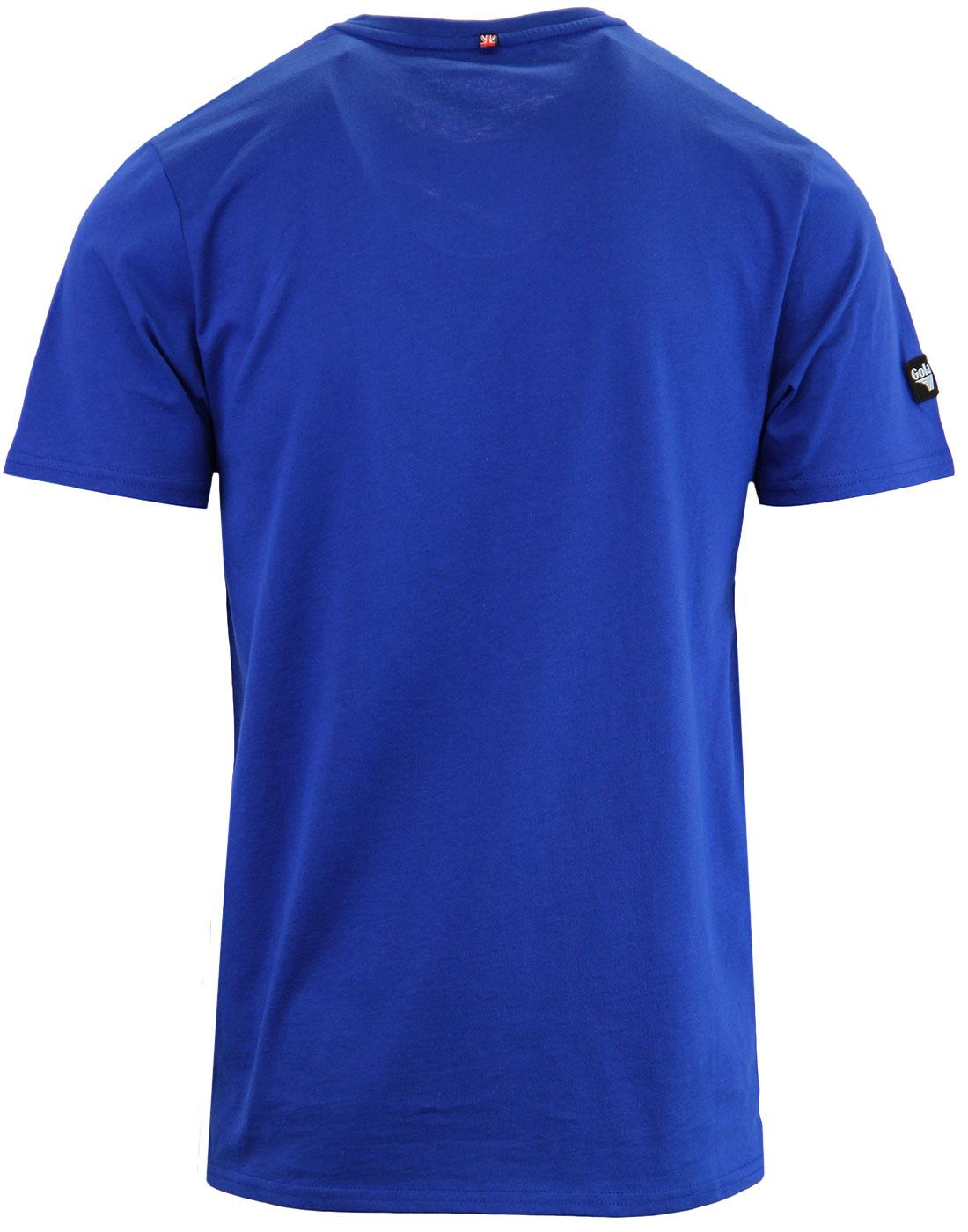 GOLA 'Dunne' Classic 1980's Chest Logo Tee in Cobalt