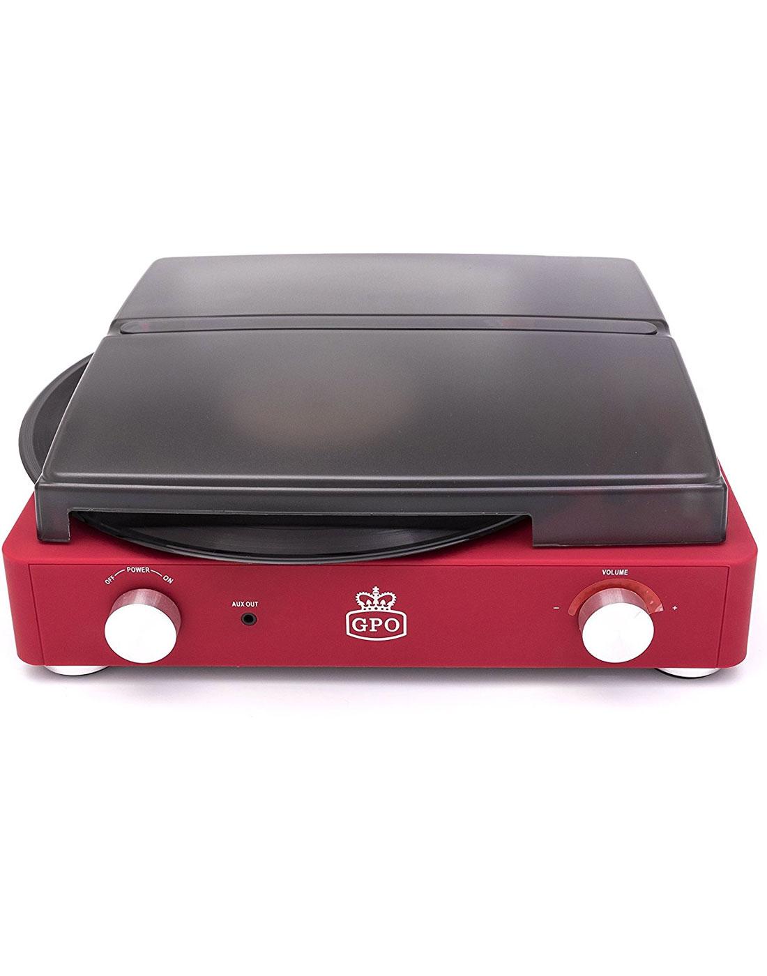 Stylo II GPO RETRO Vintage 60s Mod Record Player Turntable in Red