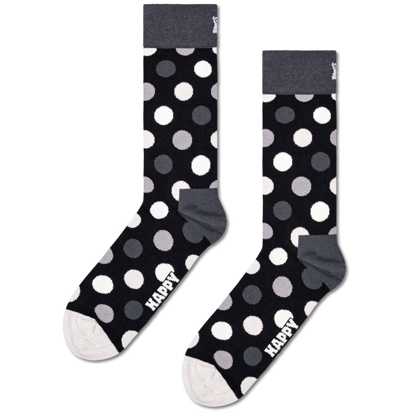 HAPPY SOCKS Classic Black and White 4 Pack Boxed Gift Set