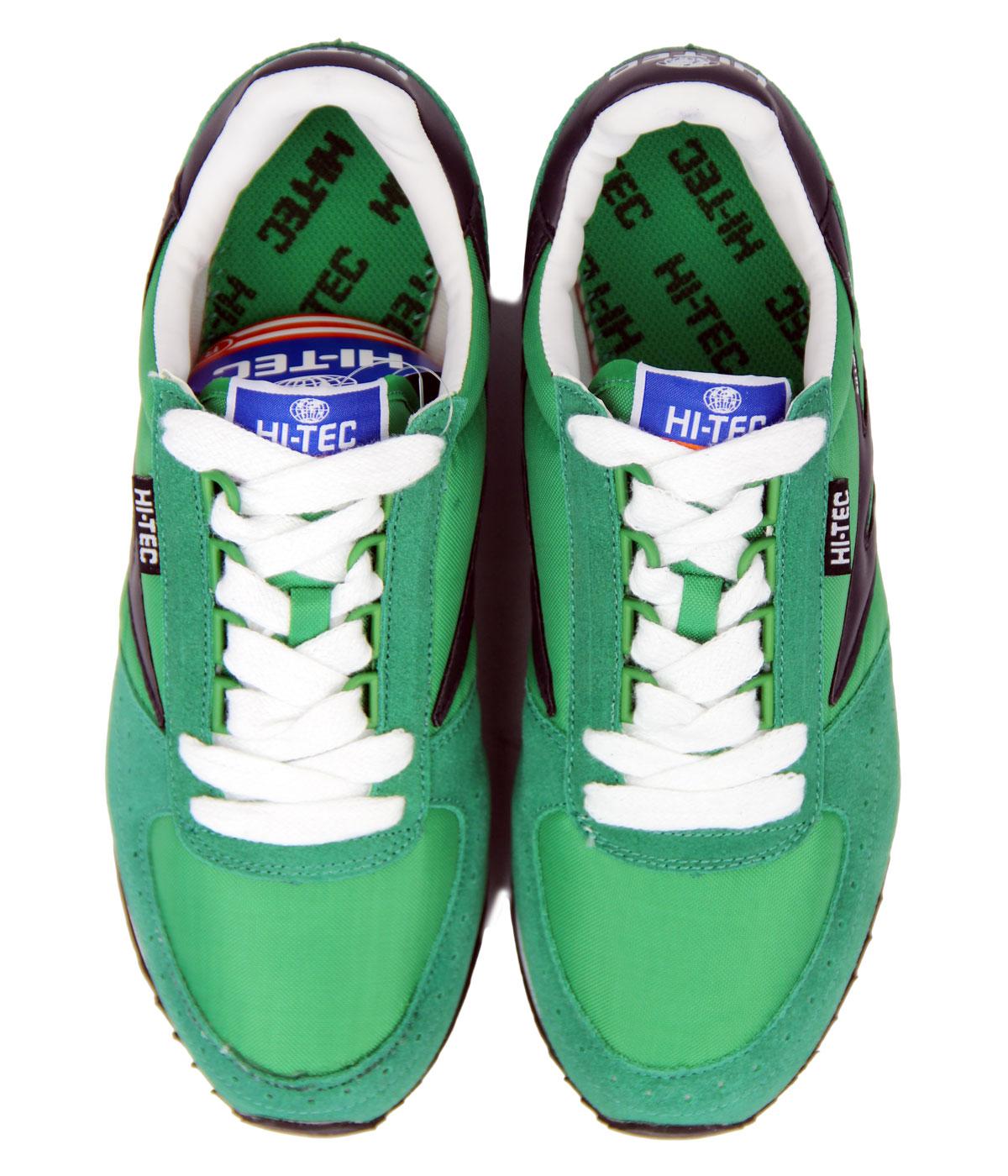 HI-TEC Silver Shadow Original Retro 1980s Trainers in Green