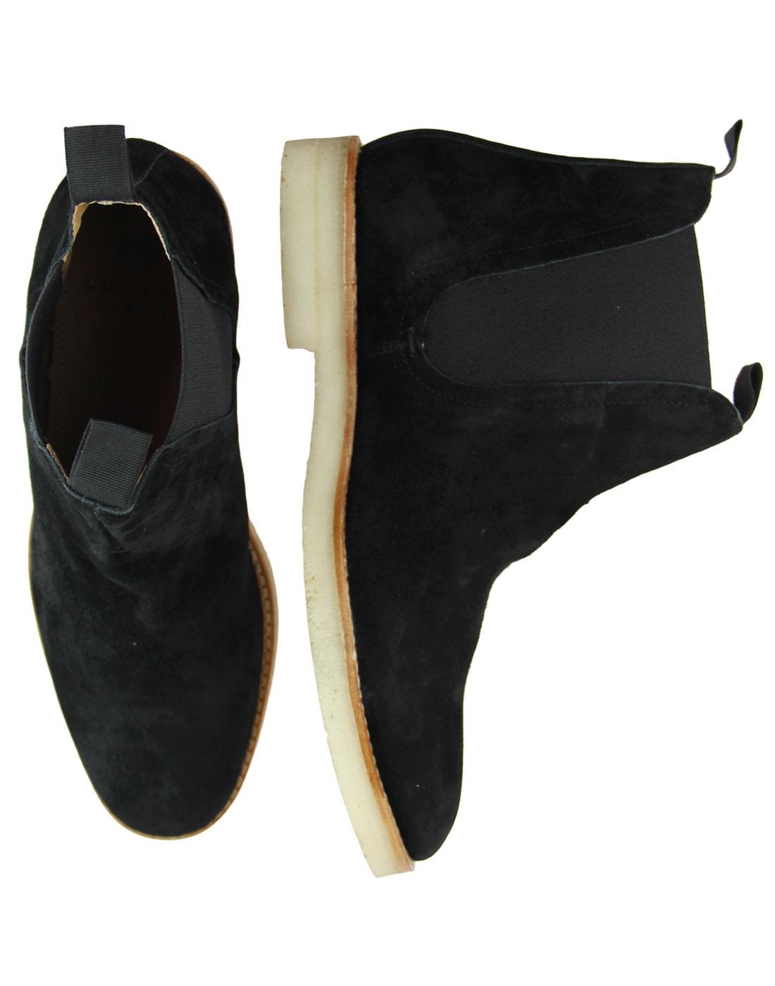 Sandgate HUDSON 60s Mod Crepe Sole Suede Chelsea Boots