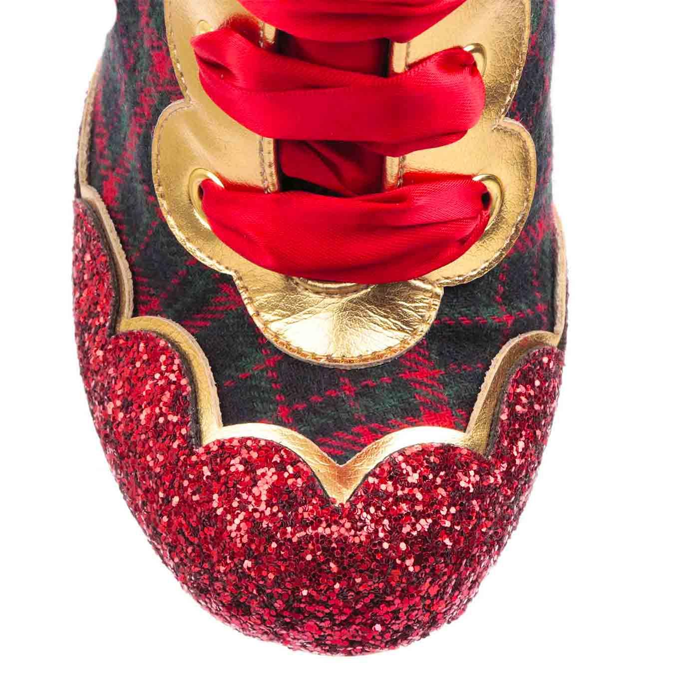 IRREGULAR CHOICE Chimney Chums Christmas Heel Boots