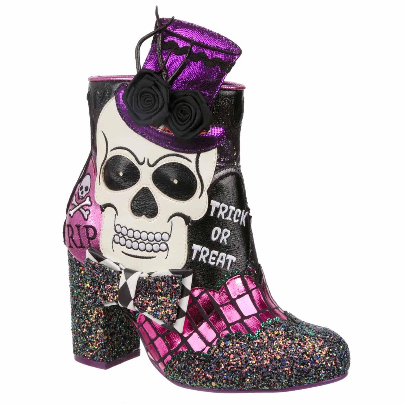 Dance of the Dead IRREGULAR CHOICE Halloween Heel Boots