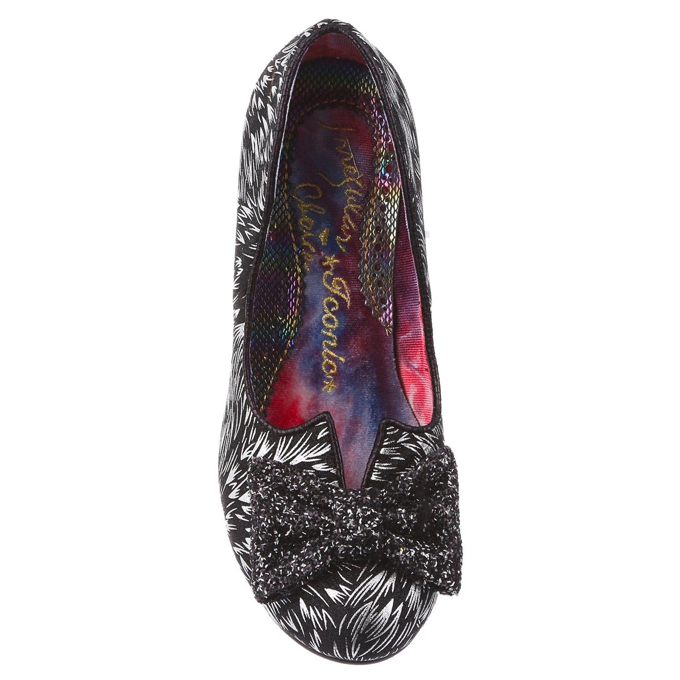 IRREGULAR CHOICE Dazzle Razzle Party Shoes in Black