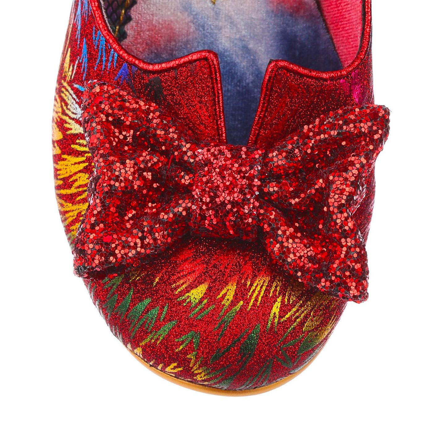 IRREGULAR CHOICE Dazzle Razzle Party Shoes in Red