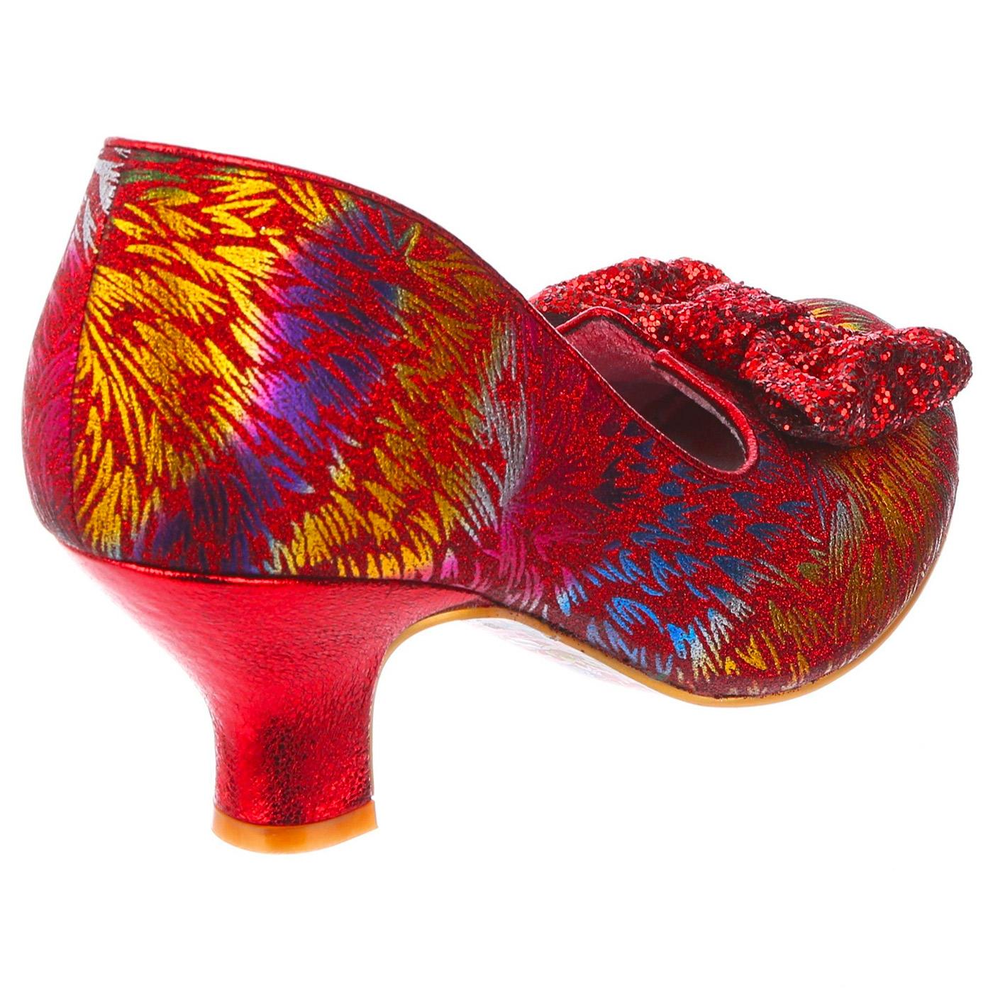 IRREGULAR CHOICE Dazzle Razzle Party Shoes in Red
