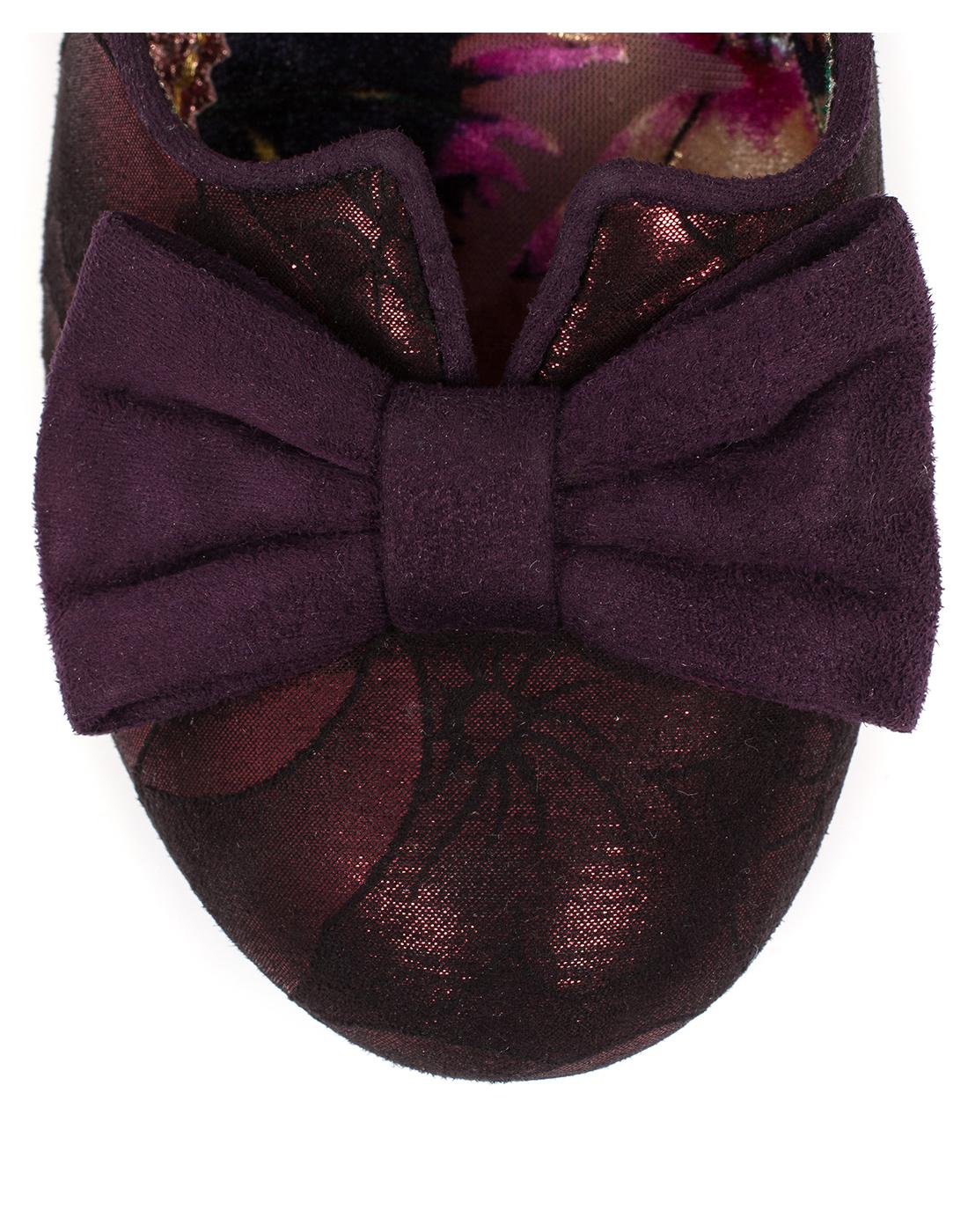 IRREGULAR CHOICE Dazzle Razzle Retro 50s Heels in Burgundy