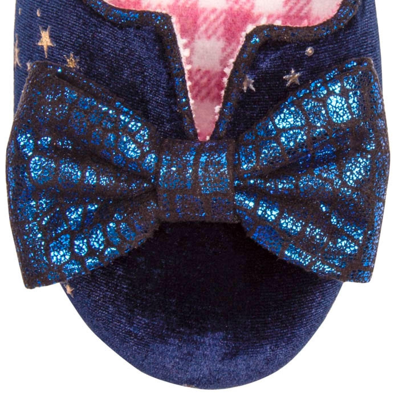 IRREGULAR CHOICE Dazzle Razzle Shoes in Blue Velveteen