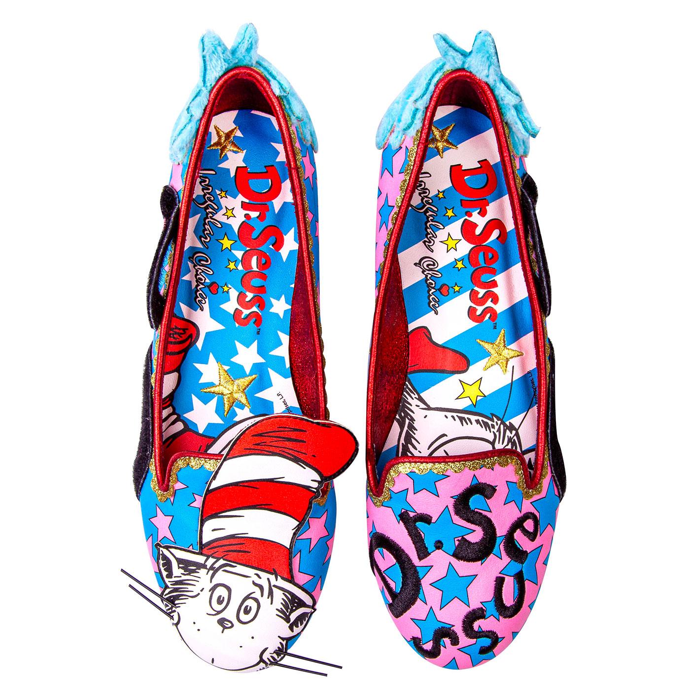 IRREGULAR CHOICE x CAT IN THE HAT Dr Seuss Shoes