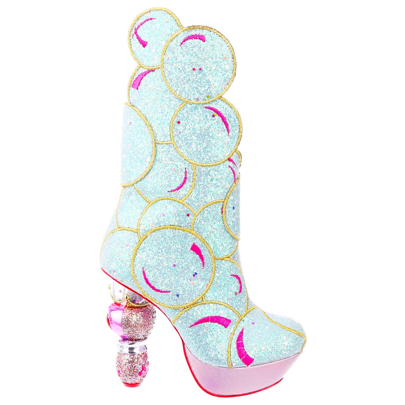 IRREGULAR CHOICE Fairy Fantastic Bubble Wand Boots in Mint