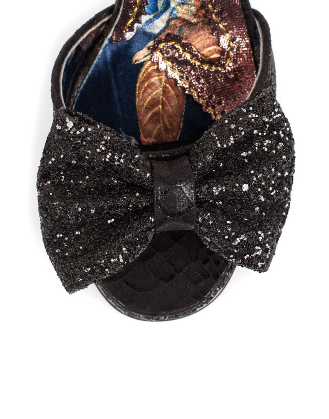 Flaming June IRREGULAR CHOICE Womans Sequin Bow Heels