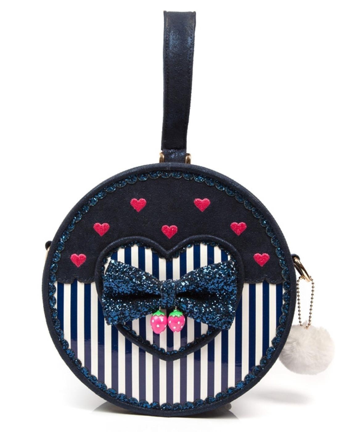 IRREGULAR CHOICE Freya Retro 60s Box Bag In Blue