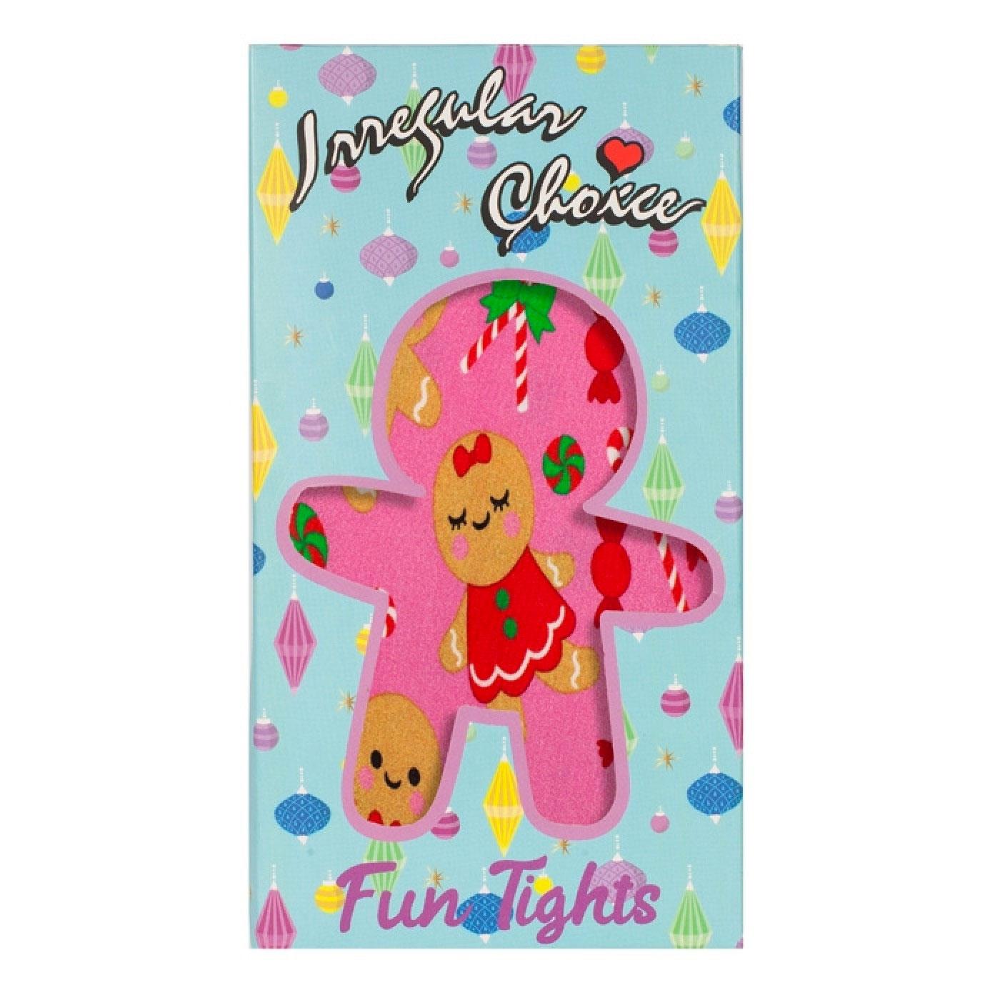 IRREGULAR CHOICE Gingerbread People Tights Pink