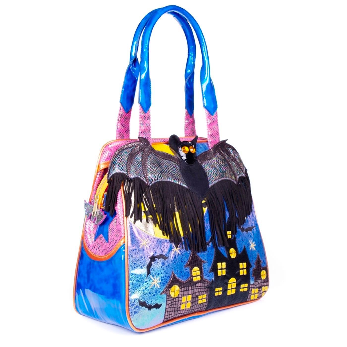 IRREGULAR CHOICE Gone Batty Halloween Bat Handbag