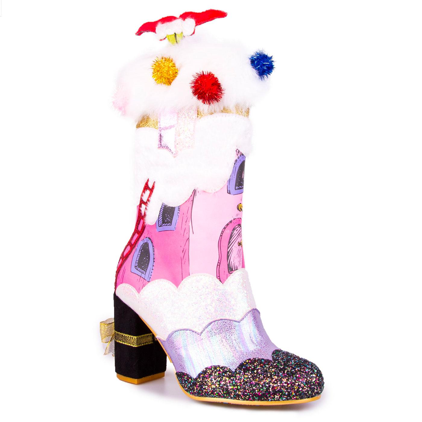 IRREGULAR CHOICE x GRINCH I'm Here For The Presents Boots