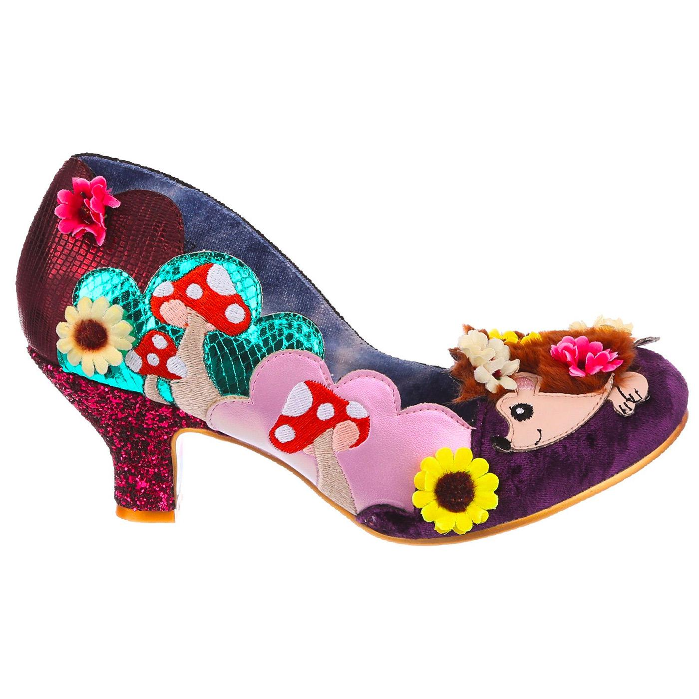 IRREGULAR CHOICE Hedgerow Happiness Heels in Pink