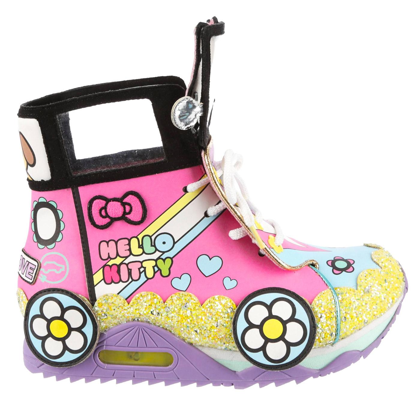 Irregular Choice x Hello Kitty A World Of Happiness Boots