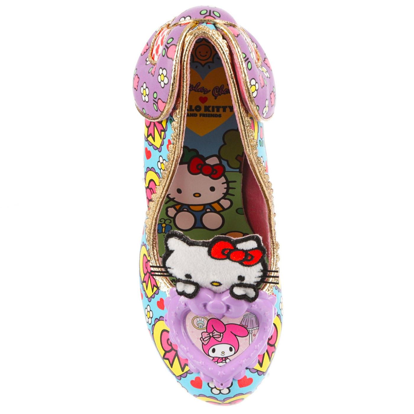 Irregular Choice x Hello Kitty Star Of The Show Heels in Blue