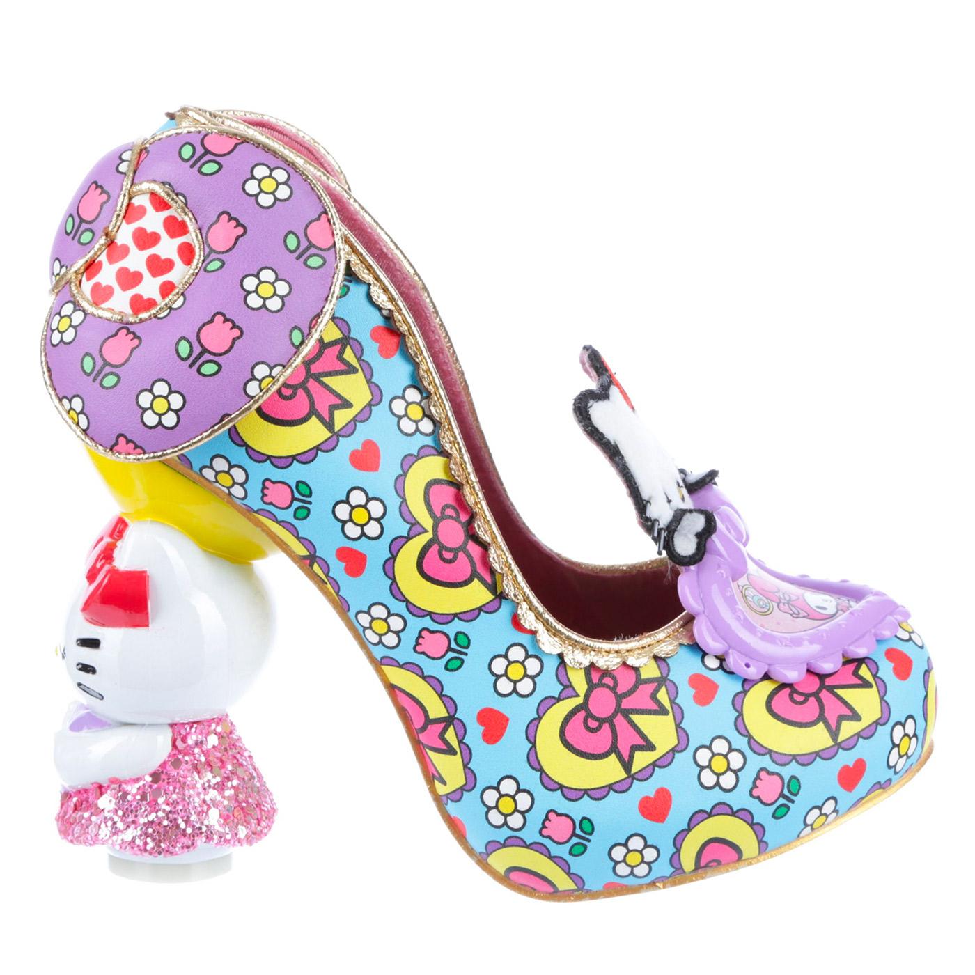 Irregular Choice x Hello Kitty Star Of The Show Heels in Blue