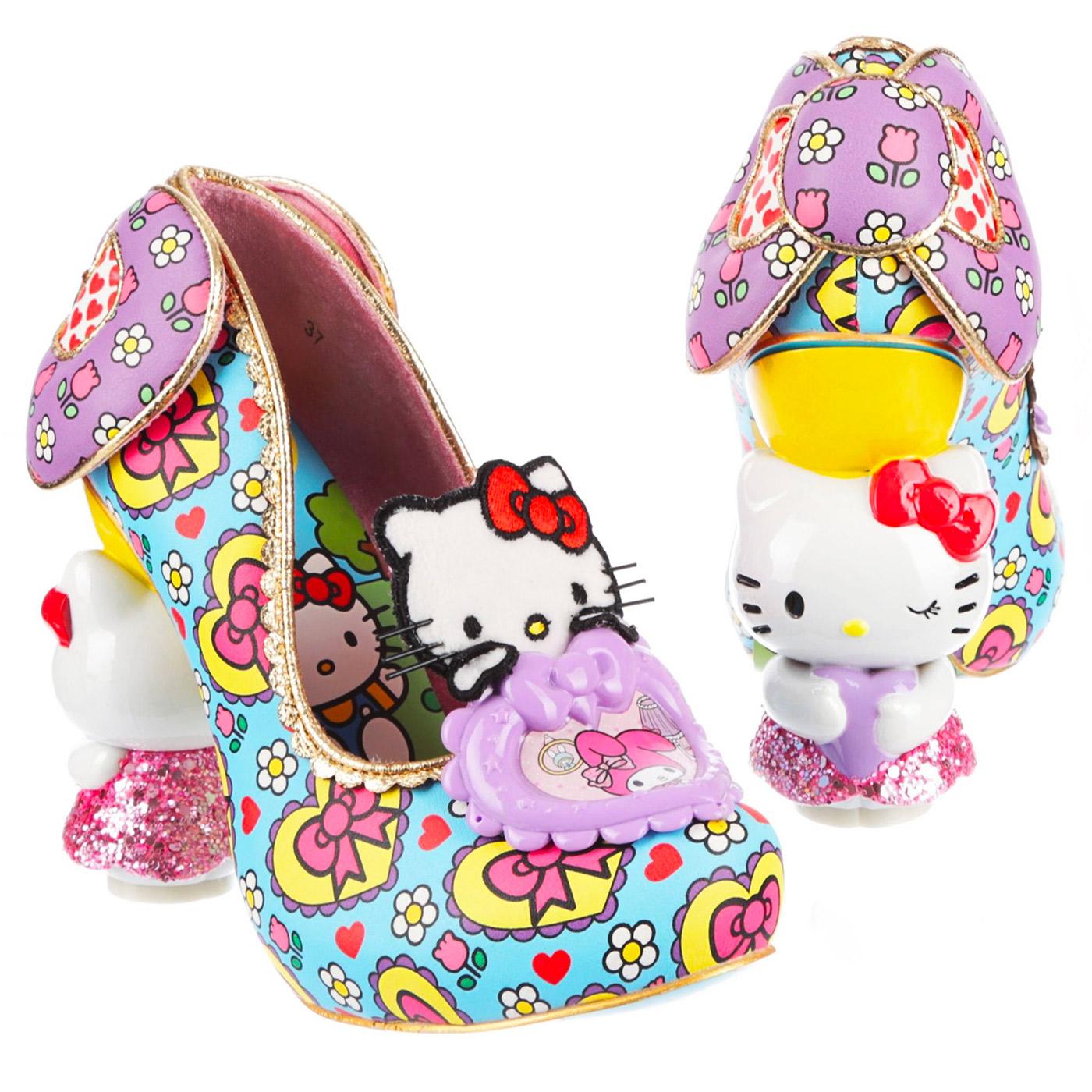 Irregular Choice x Hello Kitty Star Of The Show Heels in Blue