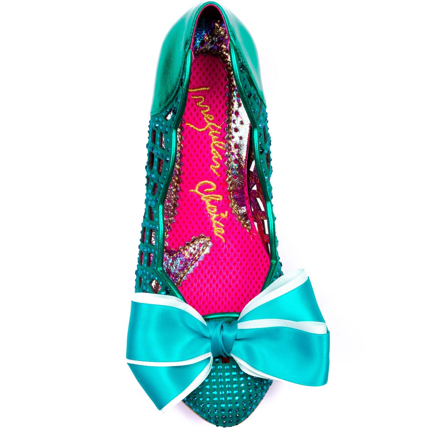 IRREGULAR CHOICE Liefde Cut Out Diamond Heart Heels Gr