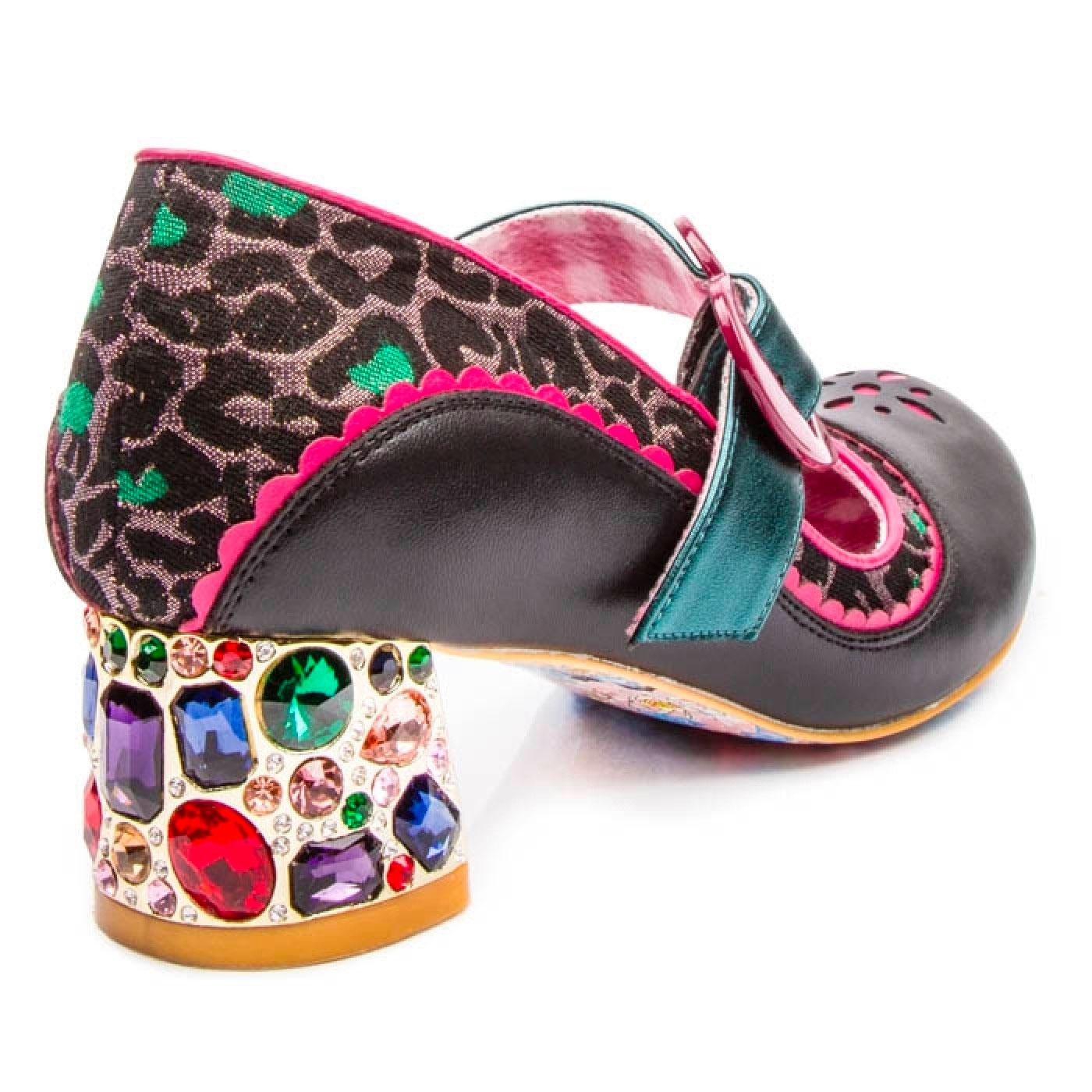 IRREGULAR CHOICE Little Jem Retro Mary Jane Shoes in black