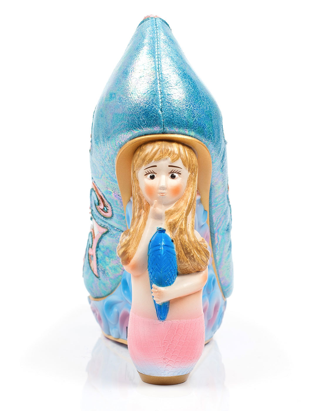 IRREGULAR CHOICE Siren Of The Sea Mermaid Heel Shoes in Blue