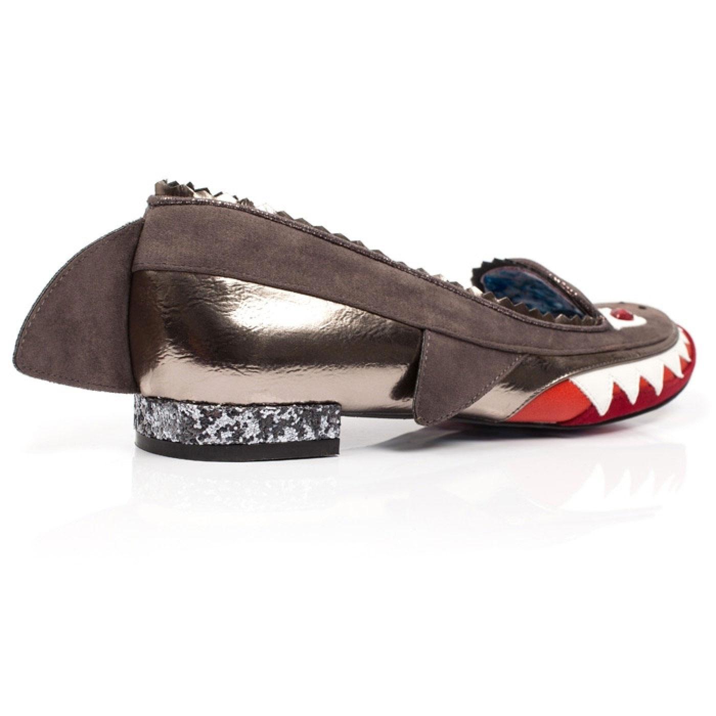 IRREGULAR CHOICE Mr. Shark-O Retro Shark Flats