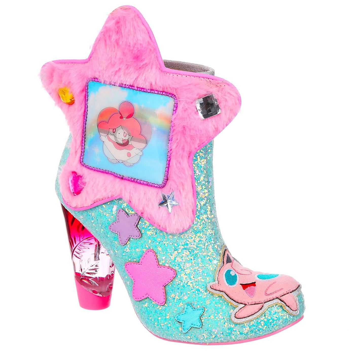 Twinkle Toes IRREGULAR CHOICE Pokemon Heel Boots Peach