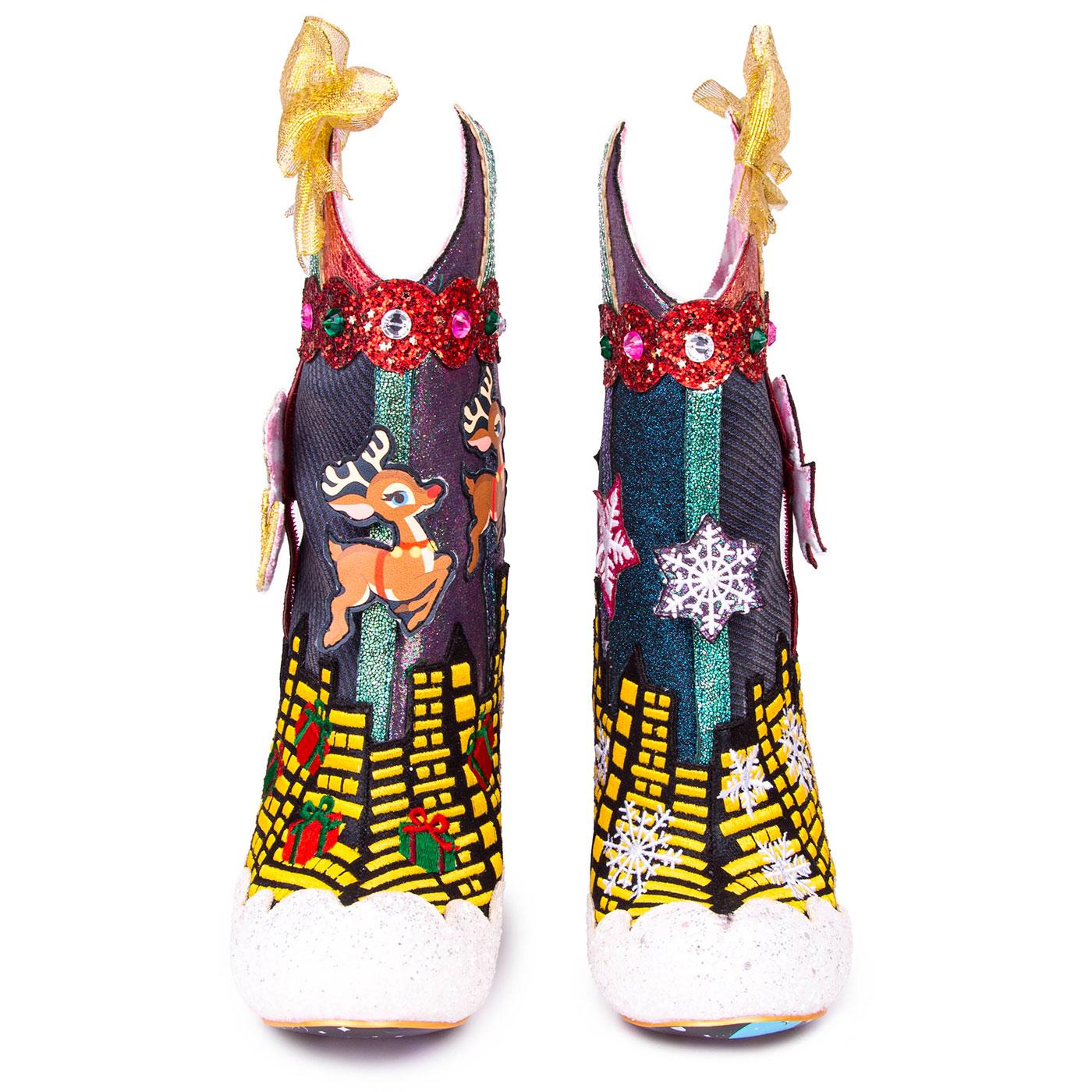 IRREGULAR CHOICE Sleigh Ride Light Up Xmas Boots